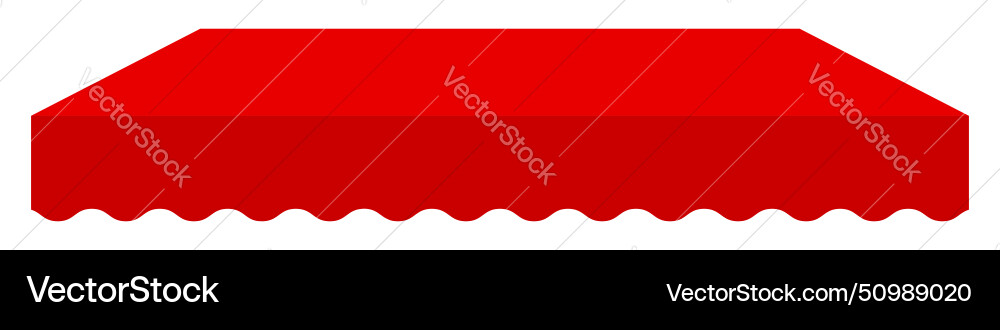 Shop awning canopy 3d realistic Royalty Free Vector Image