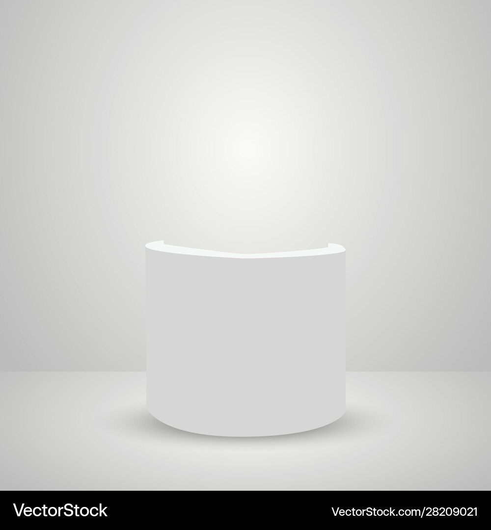 Abstract simple realistic pedestal template Vector Image