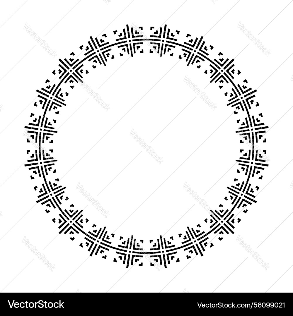 Radial circle pattern for decorative frame Vector Image