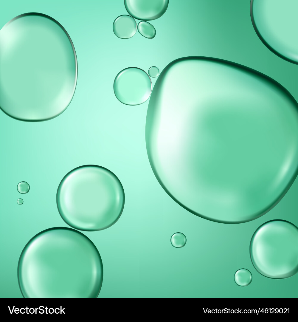 Realistic macro beauty and cosmetics clear gel Vector Image