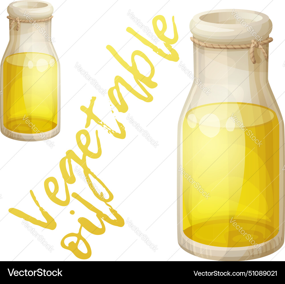 Vegetable oil icon isolated on white Royalty Free Vector