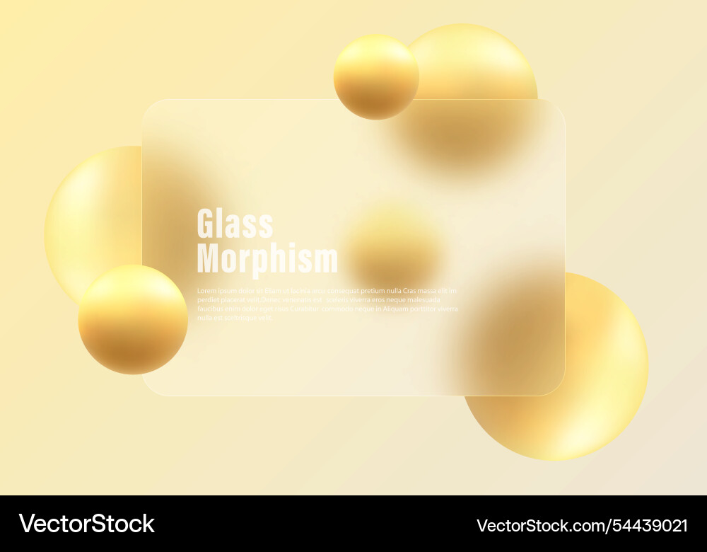 Website landing page in glass morphism style – Royalty-Free Vector ...