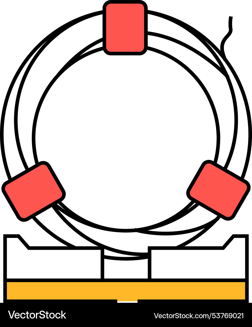 Wire steel production icon color Royalty Free Vector Image