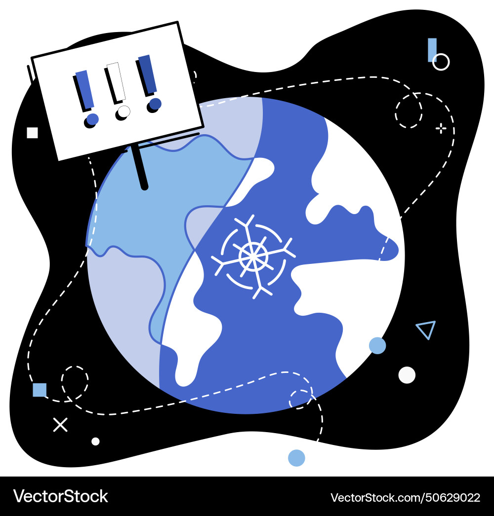 Climate the eco conscious generation stands Vector Image