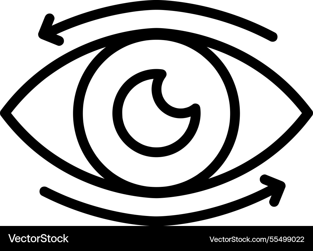Eye doctor visual therapy icon Royalty Free Vector Image