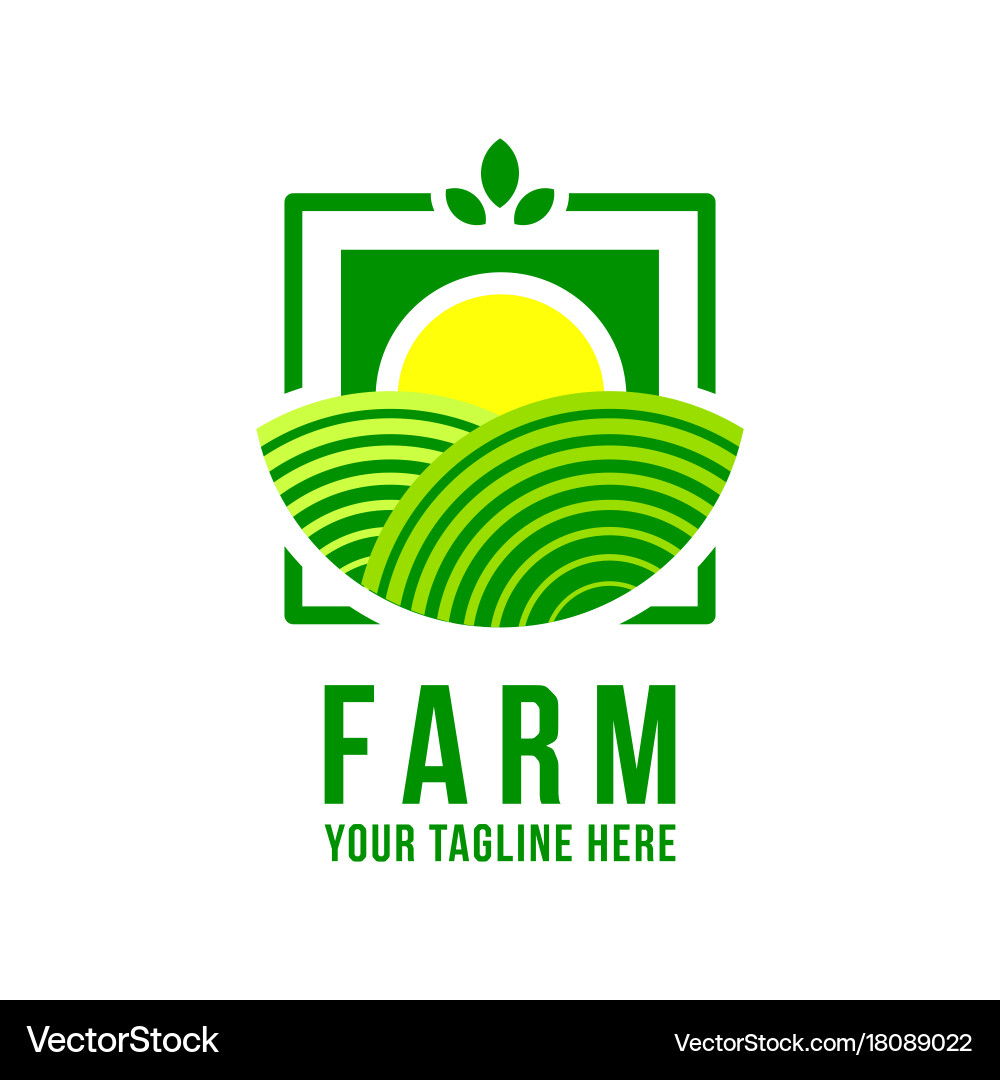 Farm logo Royalty Free Vector Image - VectorStock