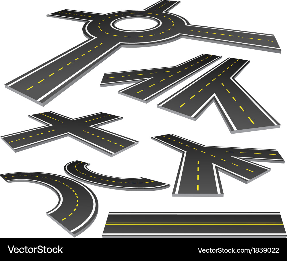 Roads Royalty Free Vector Image - VectorStock