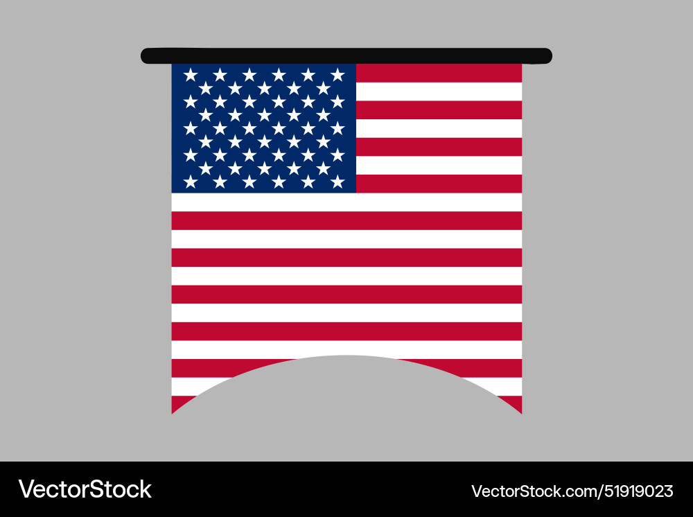 American flag sign Royalty Free Vector Image - VectorStock
