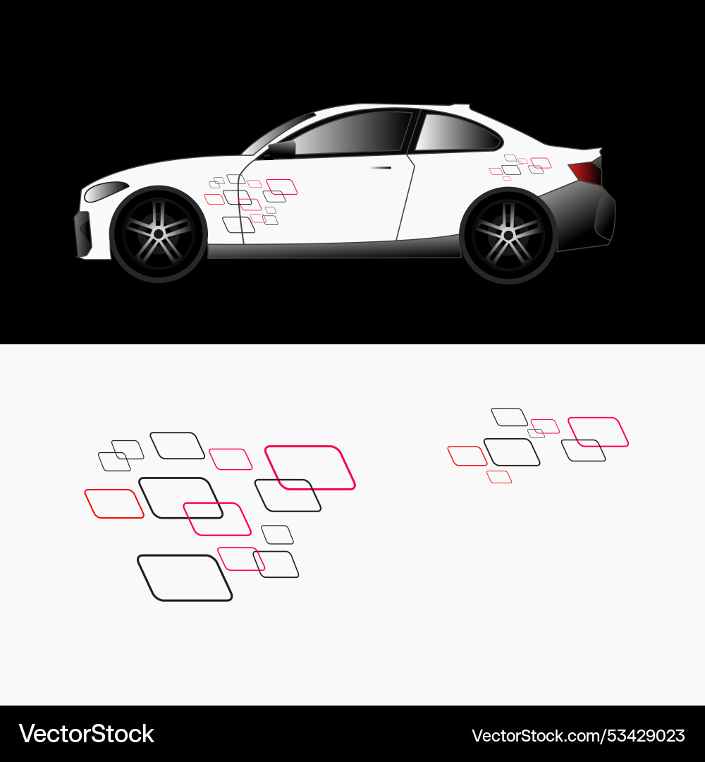 Car strip decal Royalty Free Vector Image - VectorStock