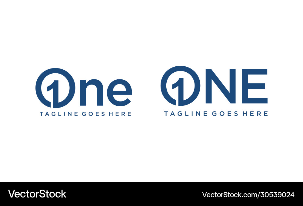 One logo for design editable Royalty Free Vector Image