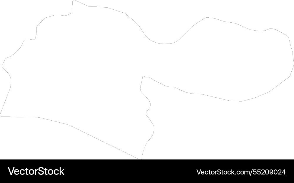 Tehran iran outline map Royalty Free Vector Image