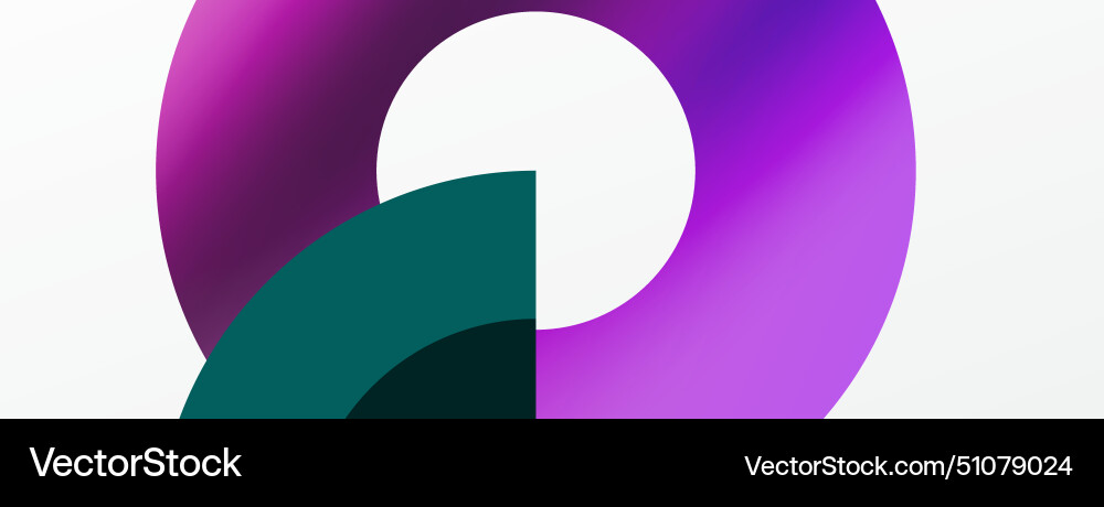 Violet and magenta circle pattern on white Vector Image