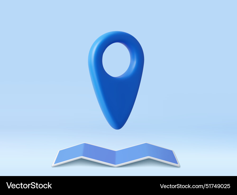 3d map pins Royalty Free Vector Image - VectorStock