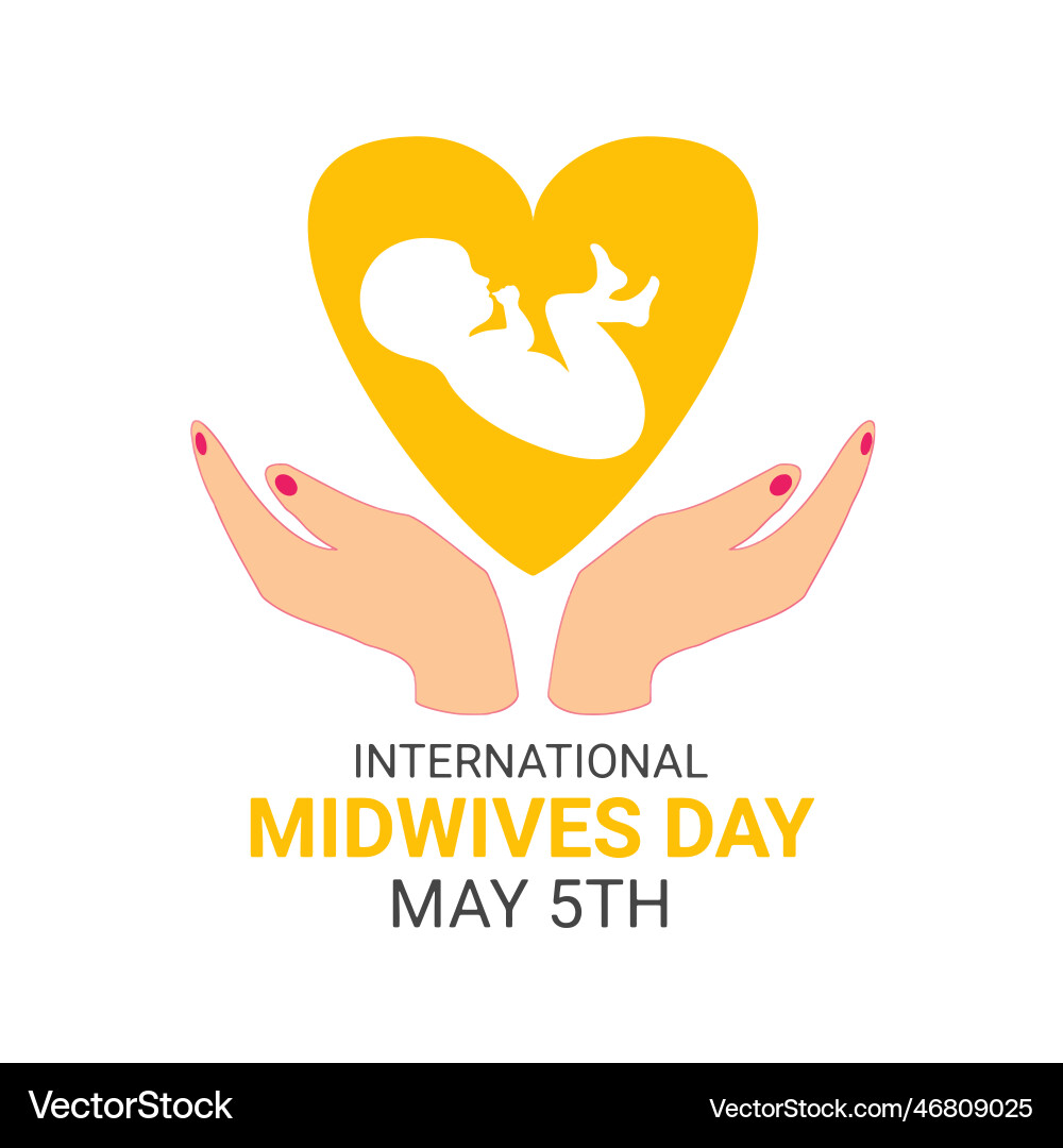 International midwives day Royalty Free Vector Image