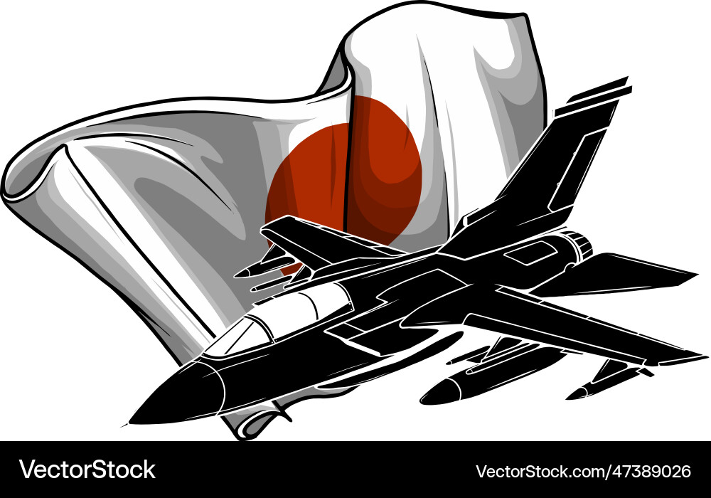 Cartoon military jet Royalty Free Vector Image
