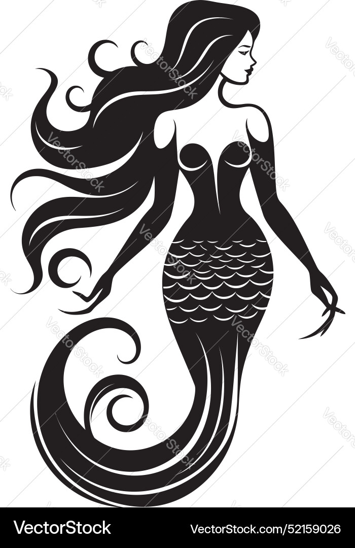 Lustrous leviathan logo featuring majestic Vector Image