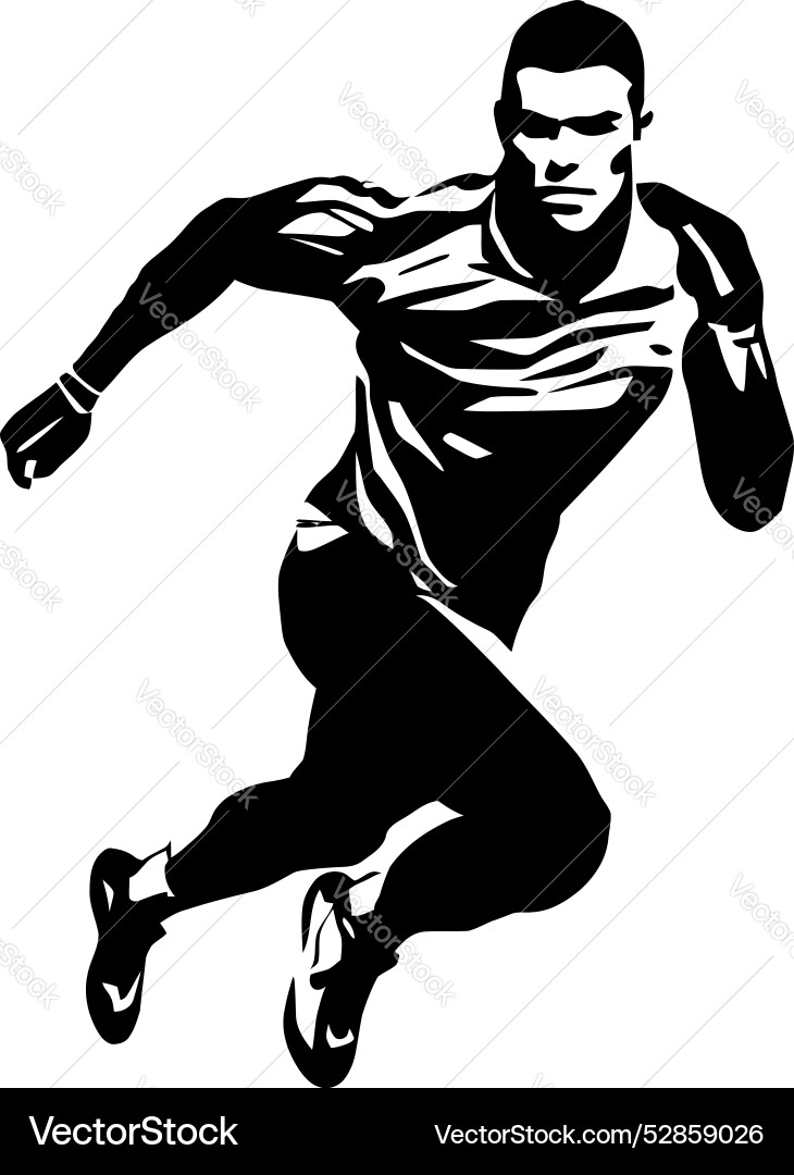 Marathon majesty running iconic symbol fast track Vector Image