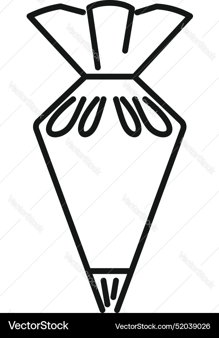 Pastry bag for icing cakes and decorating desserts