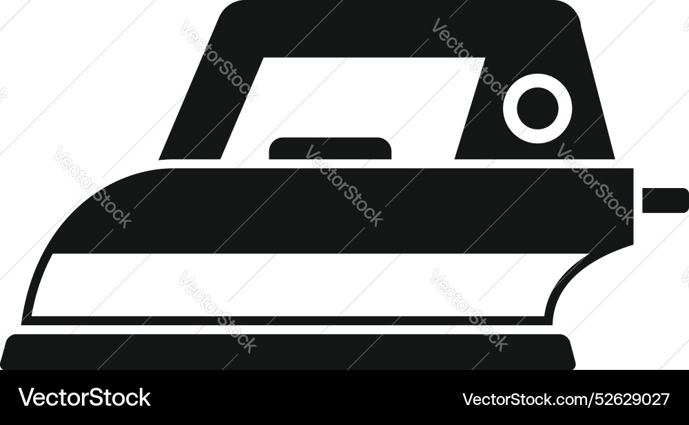 Black iron icon representing laundry and clothing Vector Image