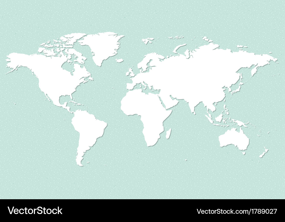 Earth map Royalty Free Vector Image - VectorStock