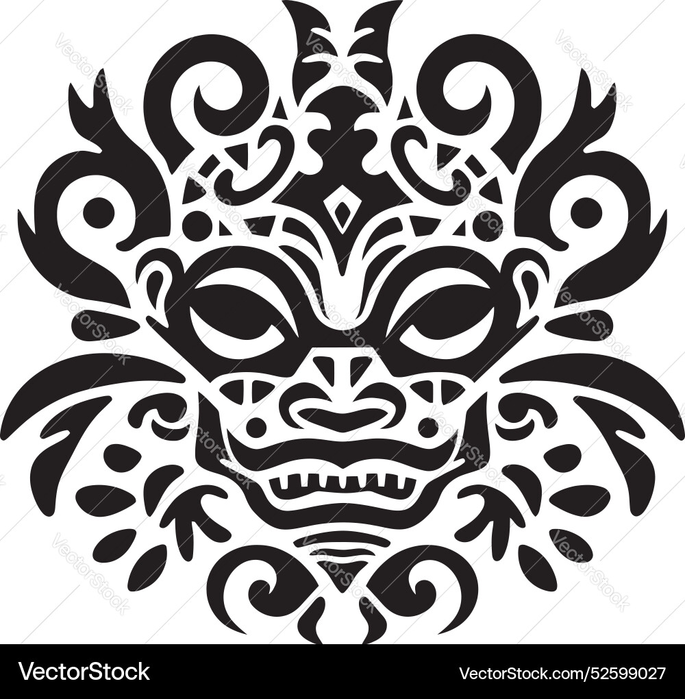 Indigenous impressions graphics celebrating dayak Vector Image