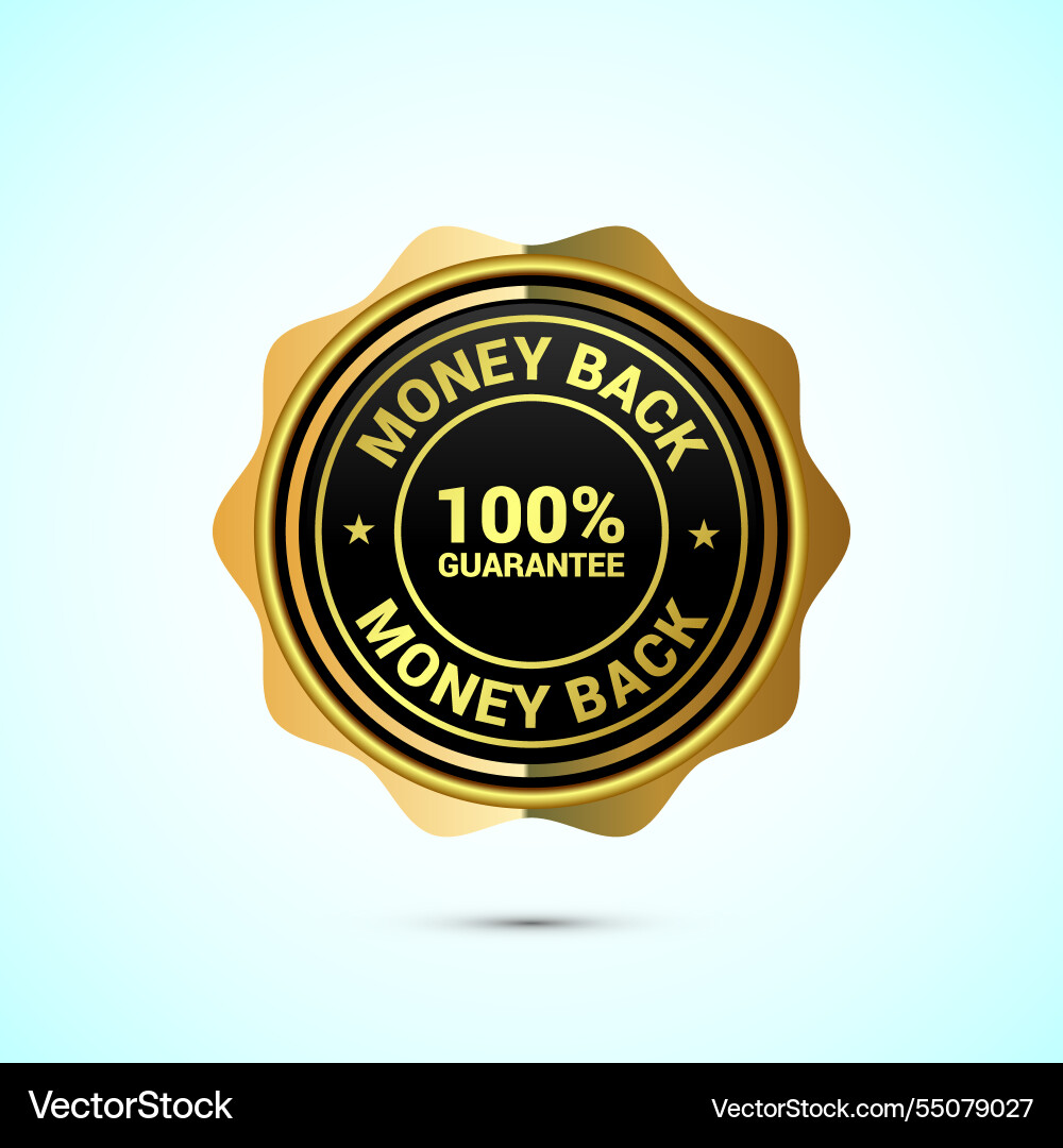 Money back guarantee icon design Royalty Free Vector Image