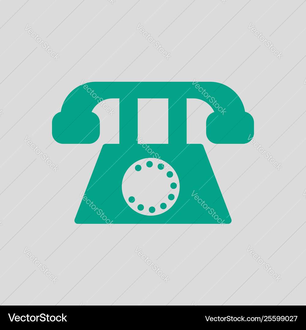 Old phone icon Royalty Free Vector Image - VectorStock
