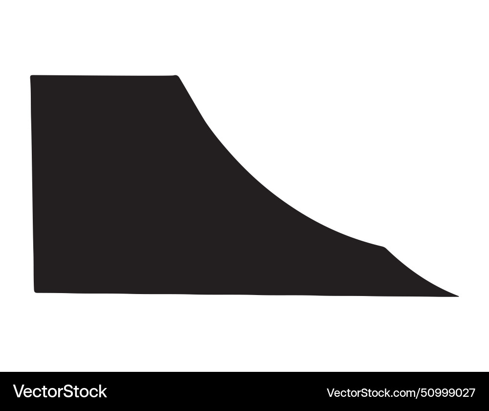 Ramp silhouette art Royalty Free Vector Image - VectorStock