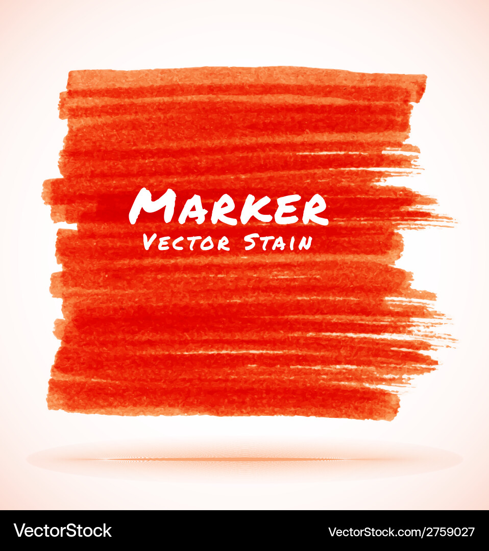 Red marker stain Royalty Free Vector Image - VectorStock