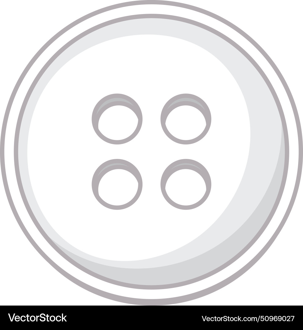 Simple graphic of a clothing button Royalty Free Vector