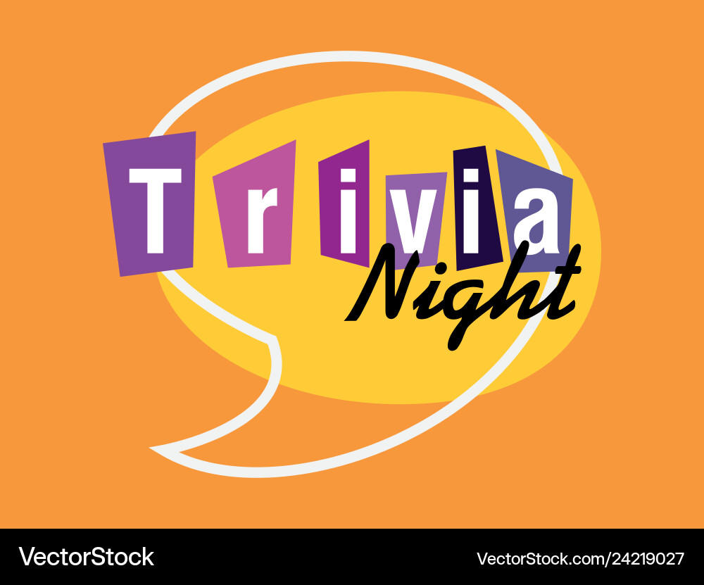 Trivia night design Royalty Free Vector Image - VectorStock