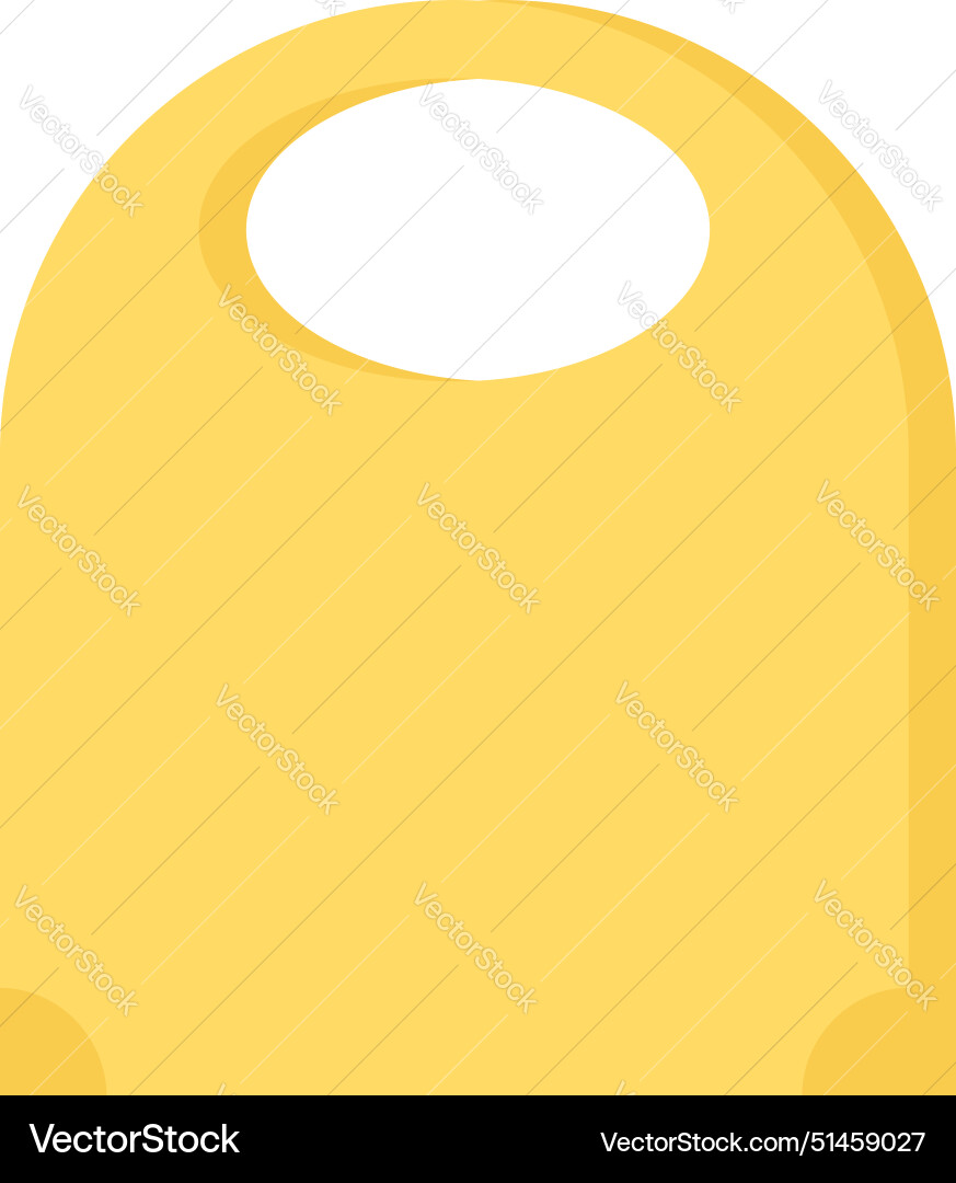 Yellow plastic bag with handles bright packaging Vector Image
