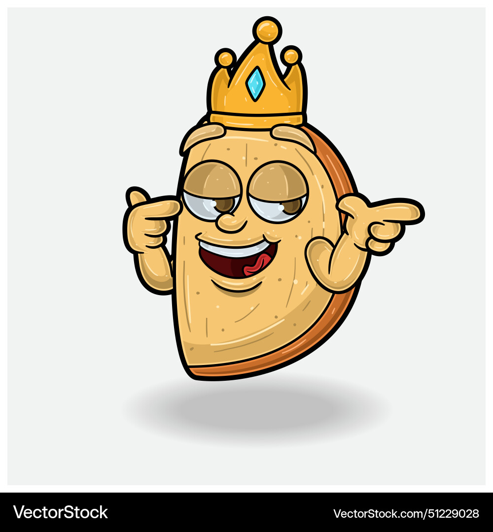 Biscotti with smug expression Royalty Free Vector Image