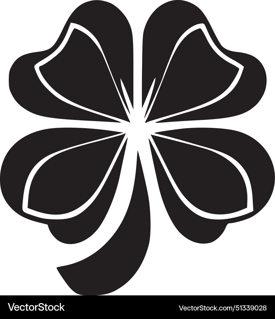 Four leaf clover - high quality logo ideal Vector Image