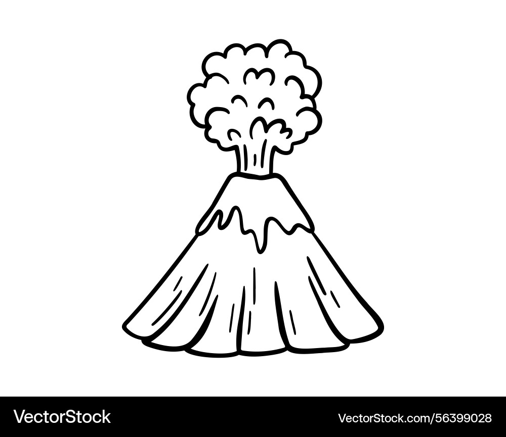 Volcanic Eruption Drawing Vector Images (over 590)