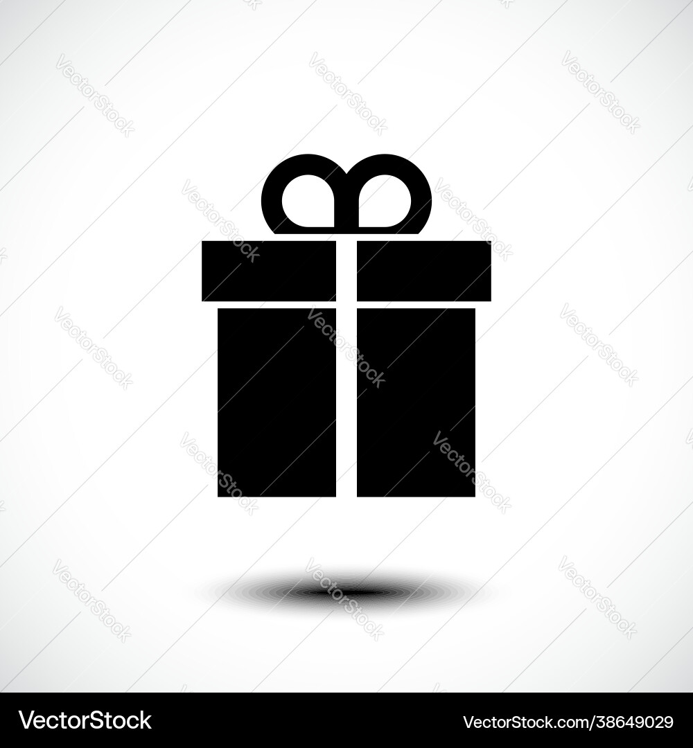 Gift present icon Royalty Free Vector Image - VectorStock
