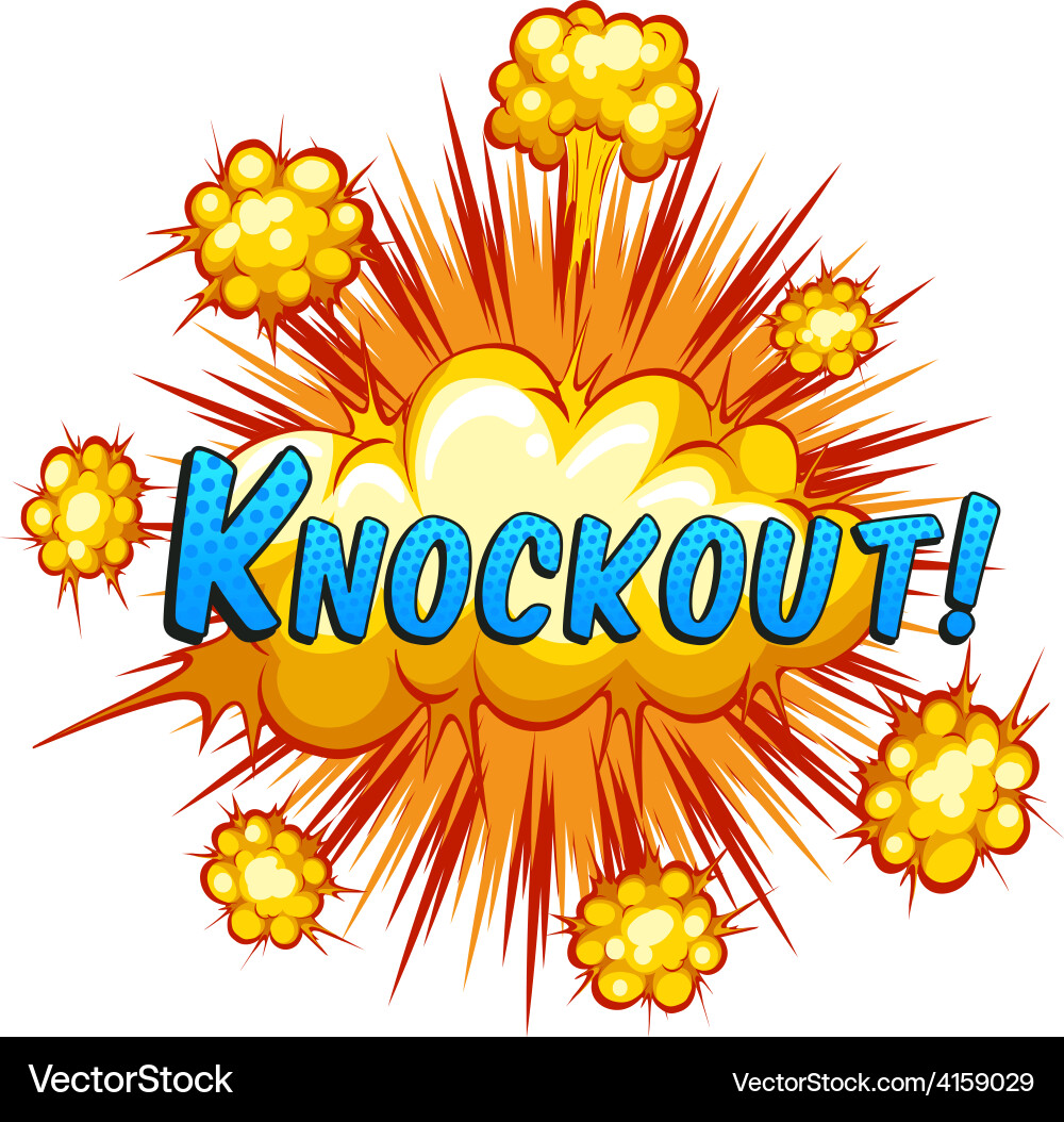 Knockout Royalty Free Vector Image - VectorStock