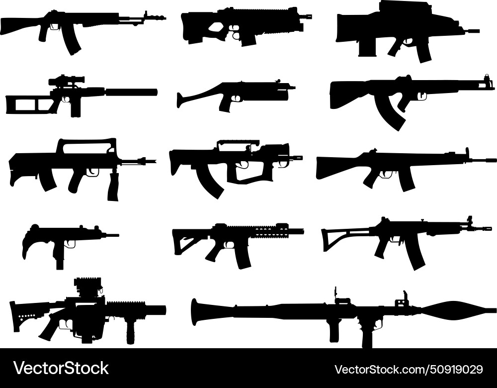 Modern weapon Royalty Free Vector Image - VectorStock