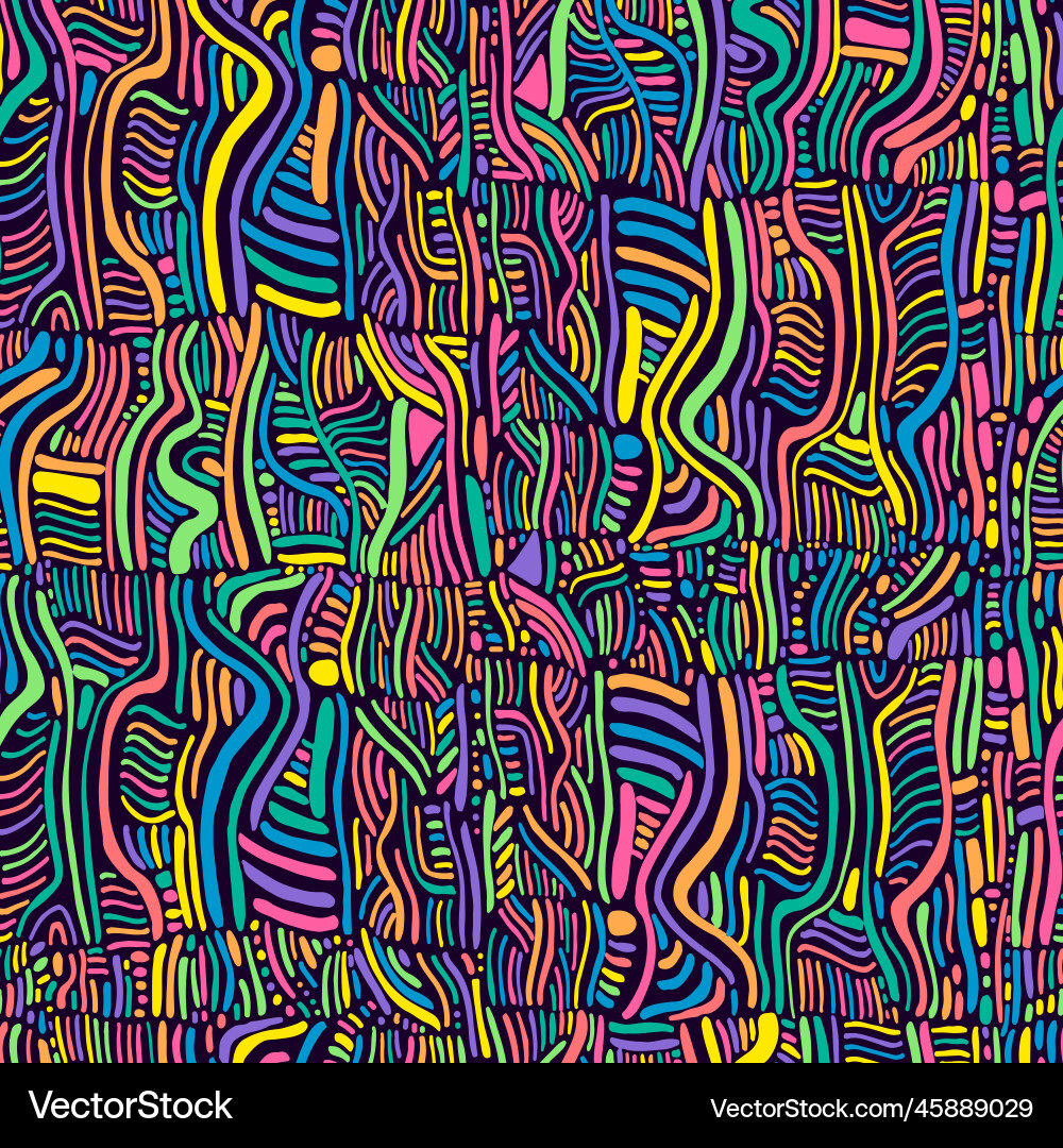 Rainbow Trippy Pattern Royalty Free Vector Image