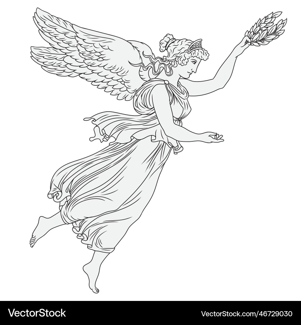 Ancient greek goddess Royalty Free Vector Image