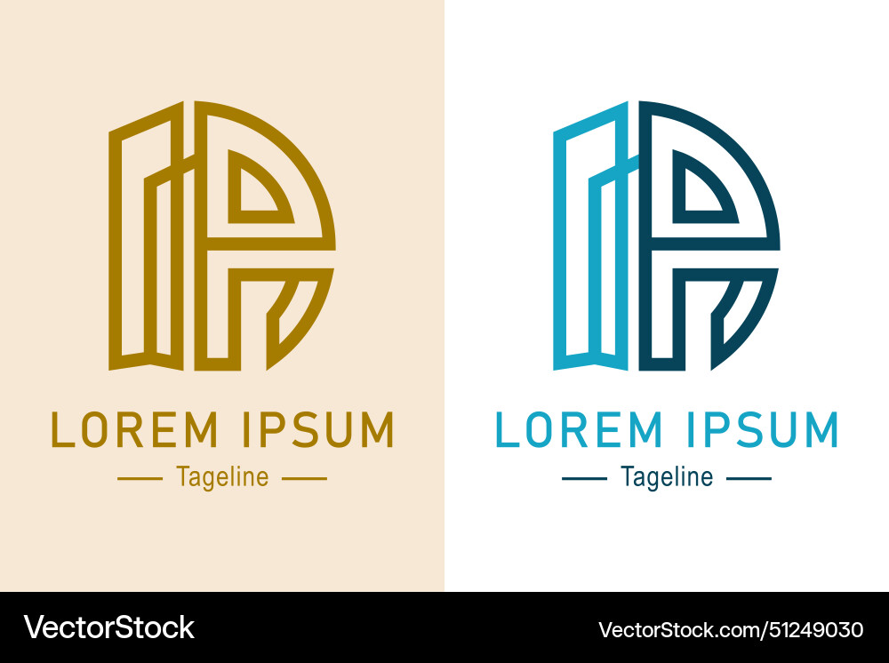 Building logo letter Royalty Free Vector Image