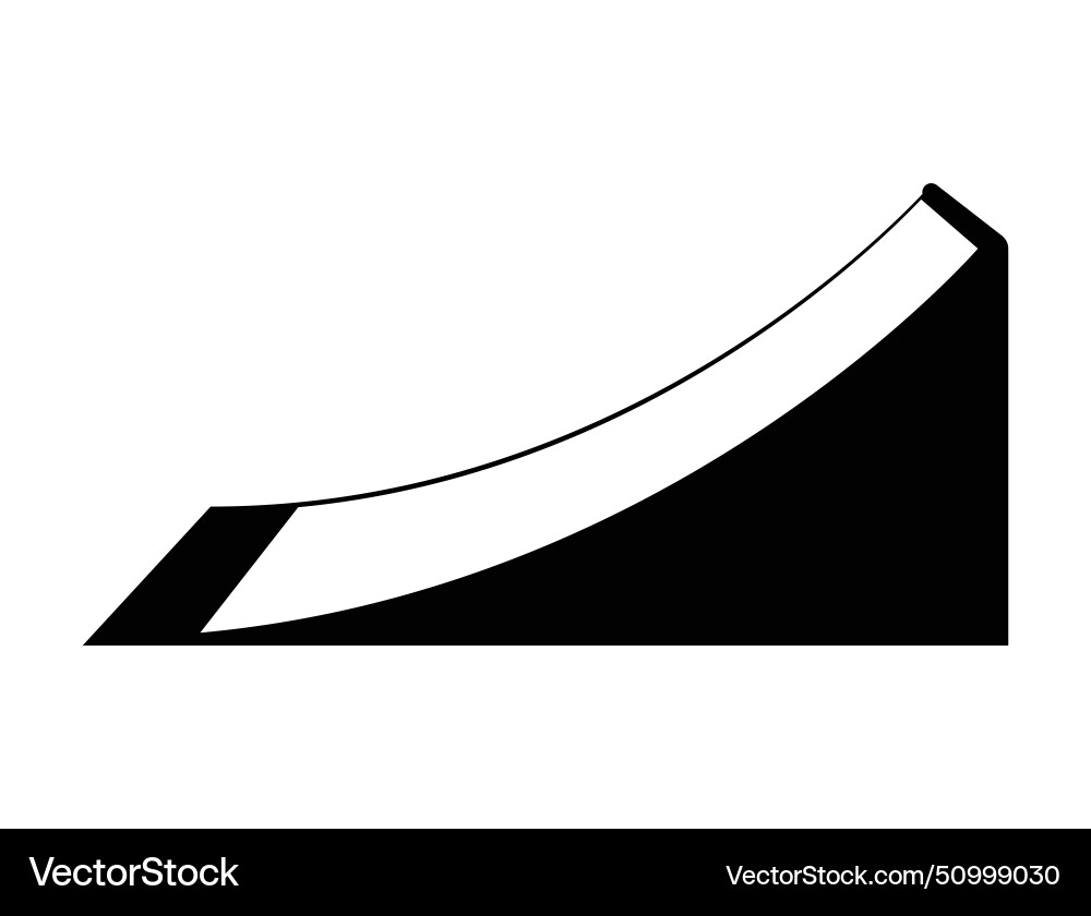 Ramp silhouette art Royalty Free Vector Image - VectorStock
