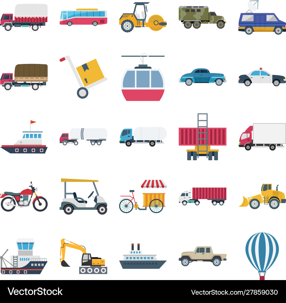 We are offering you a set transport Royalty Free Vector