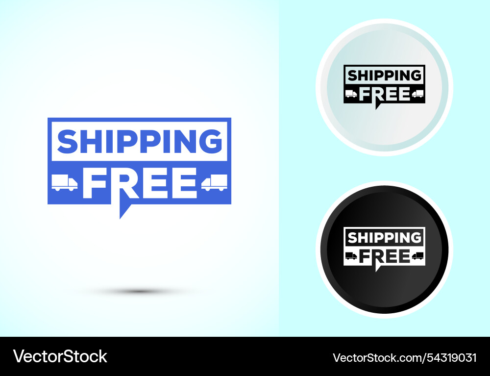Free shipping icon design delivery Royalty Free Vector Image