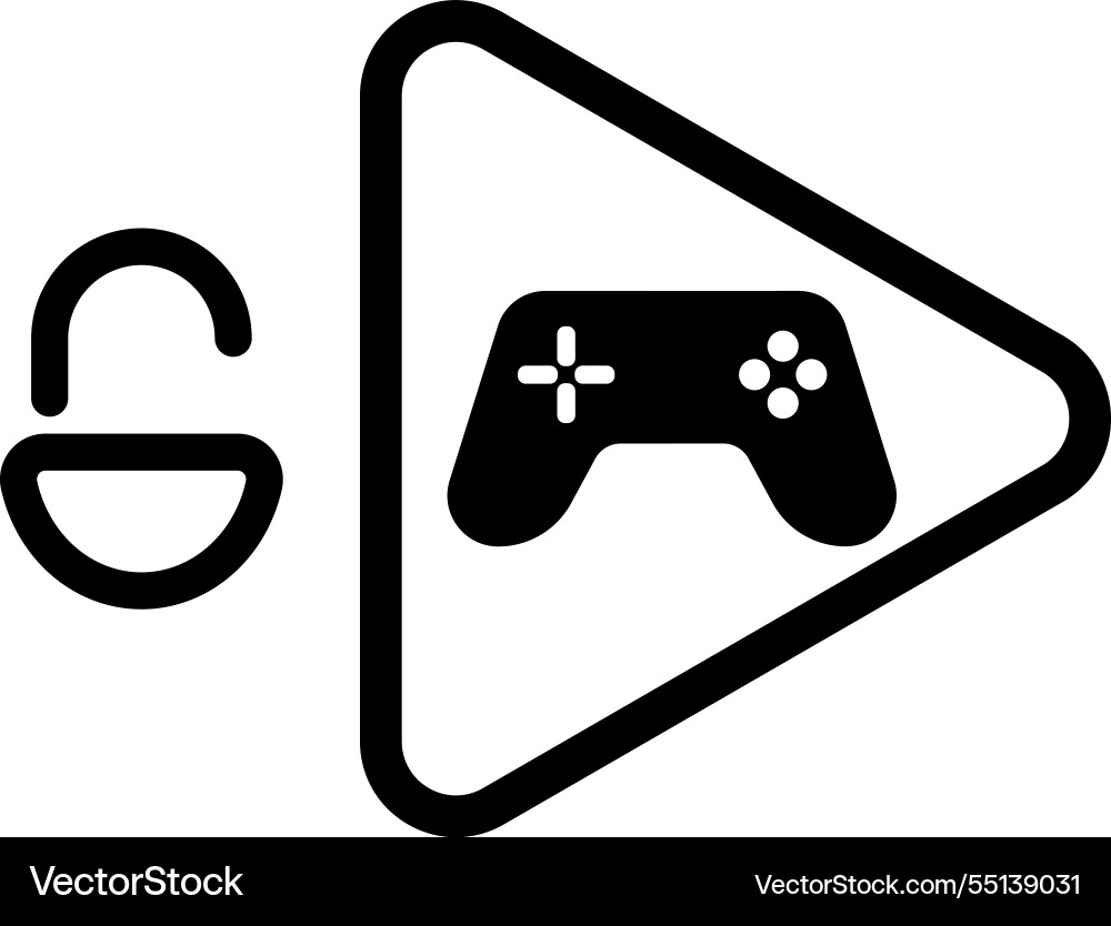 Game free to play icon Royalty Free Vector Image