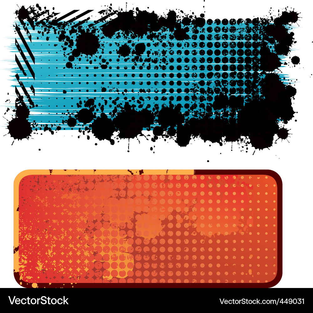 Grunge banners Royalty Free Vector Image - VectorStock