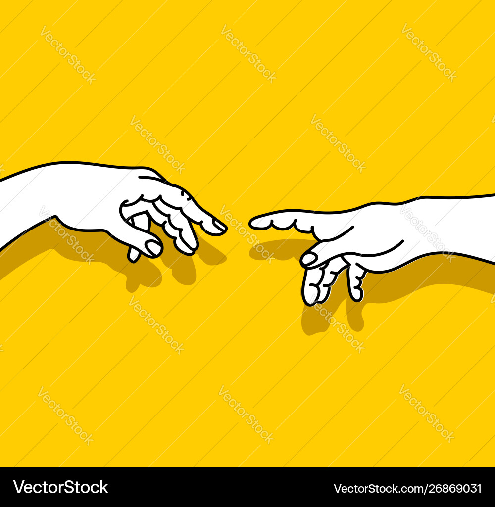 Helping hands concept Royalty Free Vector Image
