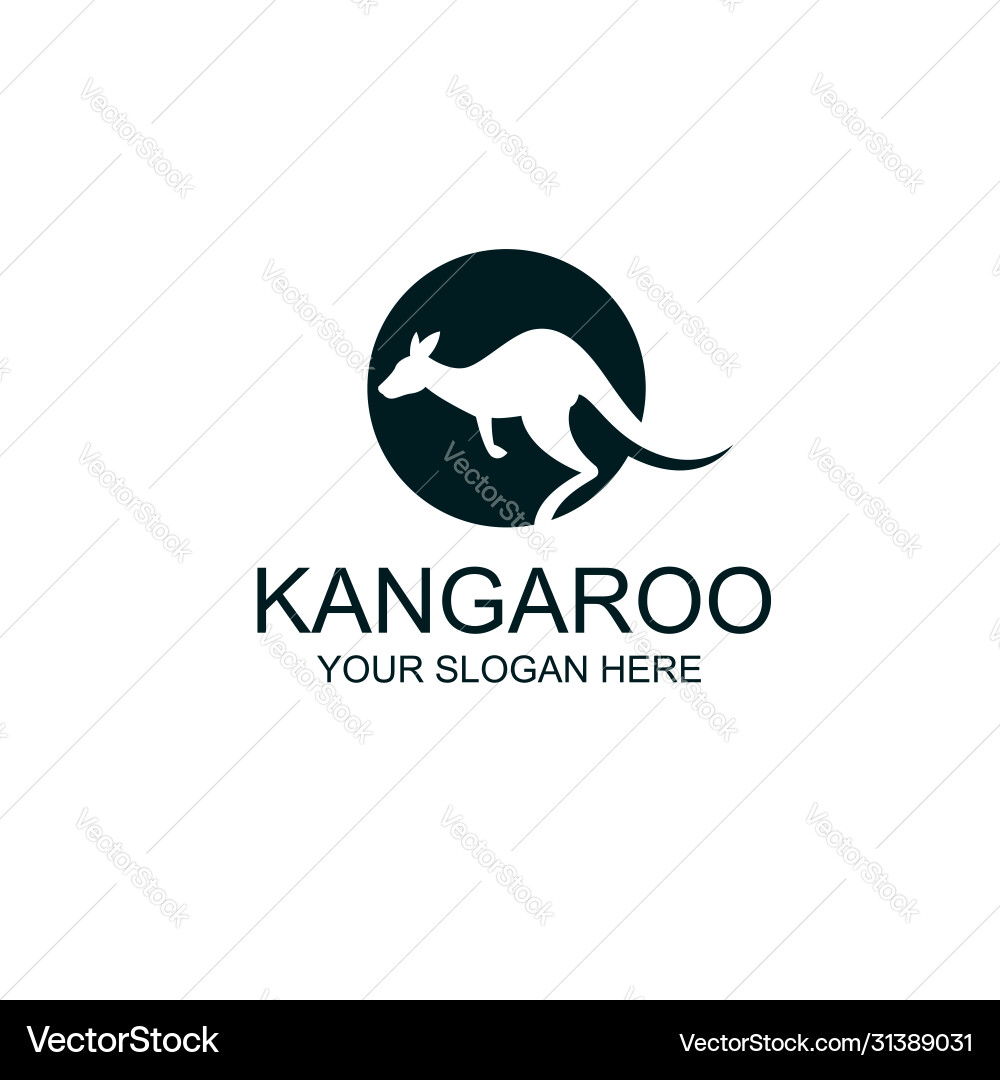 Jumping kangaroo icon Royalty Free Vector Image