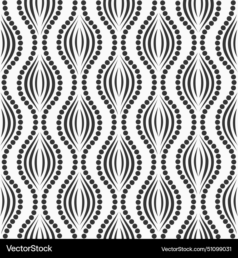 Seamless pattern ornamental with curves Royalty Free Vector
