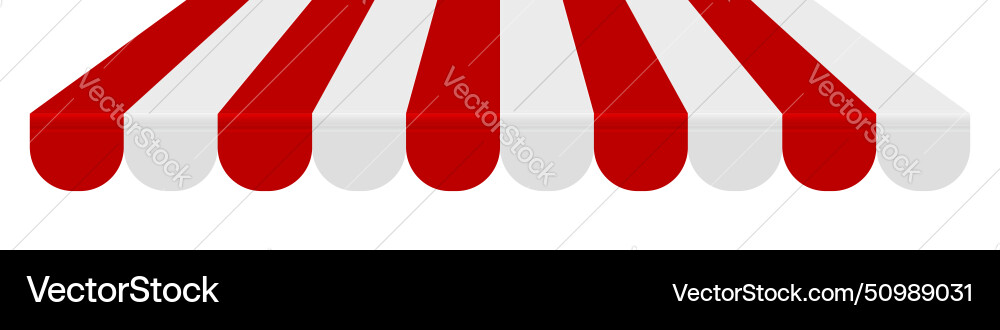 Shop awning canopy 3d realistic Royalty Free Vector Image